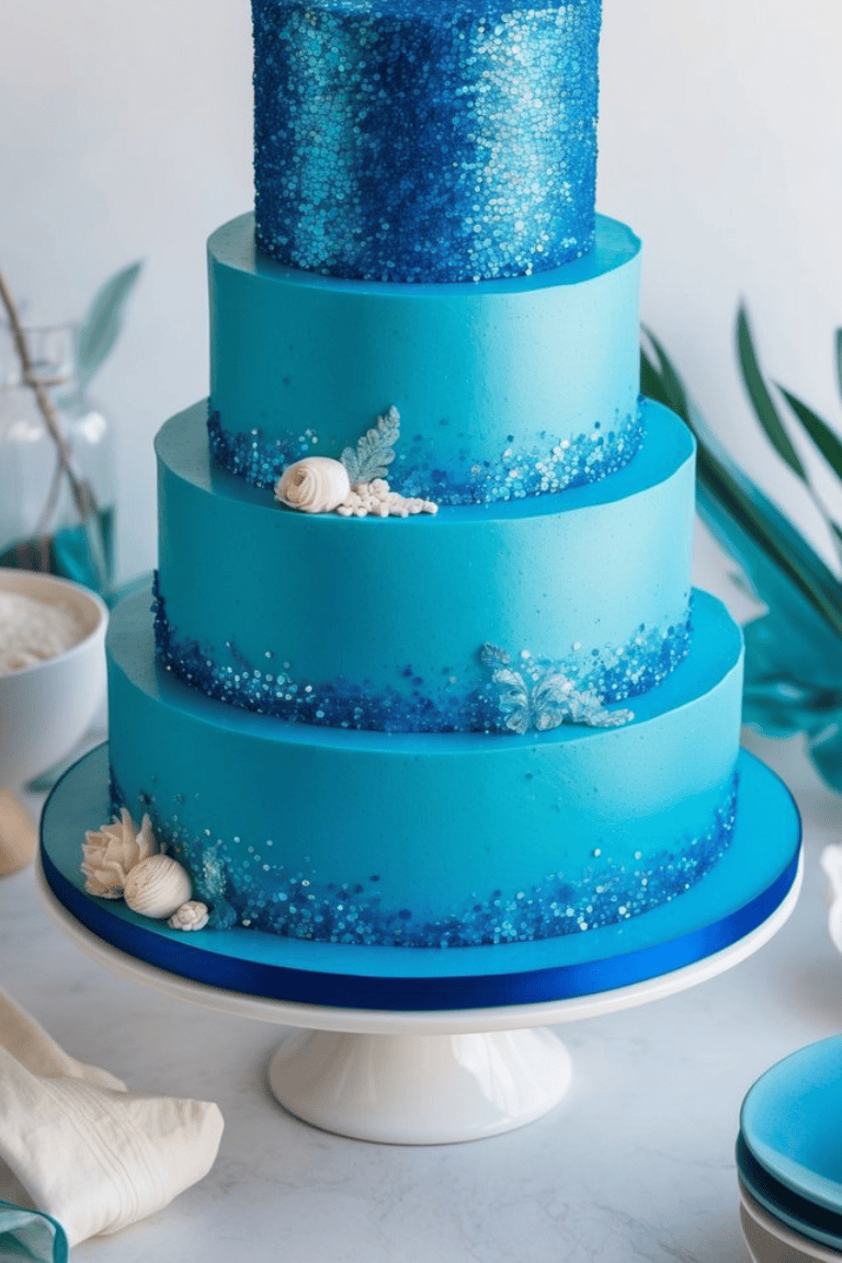35 Blue Cake Decorating Ideas: Cool & Creative Designs