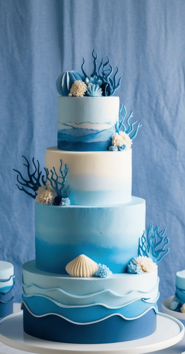 35 Blue Cake Decorating Ideas: Cool & Creative Designs
