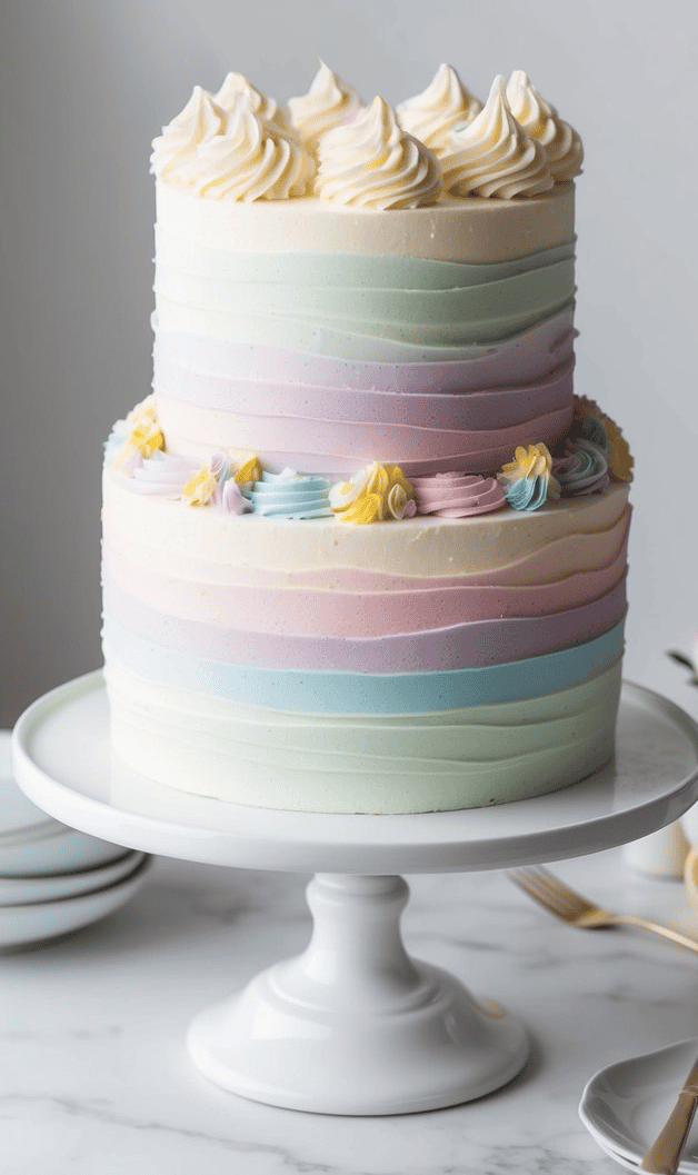 26 Pastel Rainbow Cake Decorating Ideas That Are Full of Whimsy!