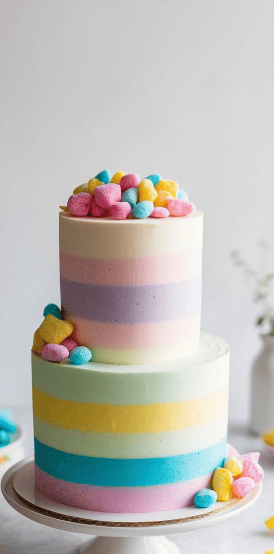 26 Pastel Rainbow Cake Decorating Ideas That Are Full of Whimsy!