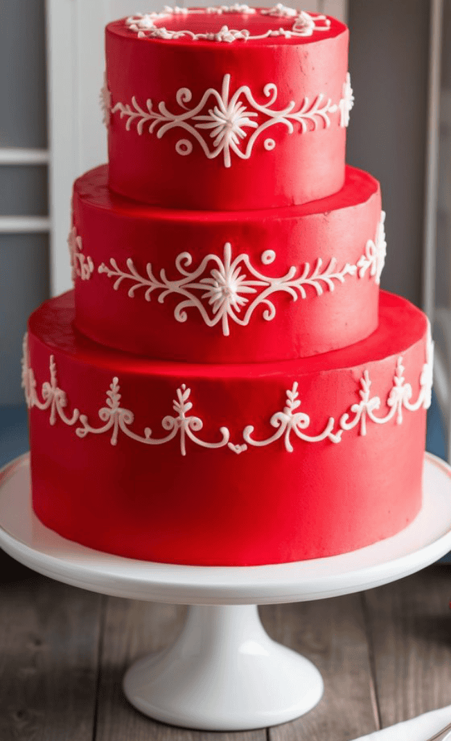 30 Red Cake Decorating Ideas That Make a Bold Statement