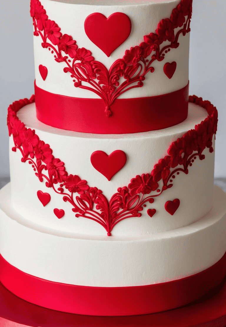 30 Red Cake Decorating Ideas That Make a Bold Statement
