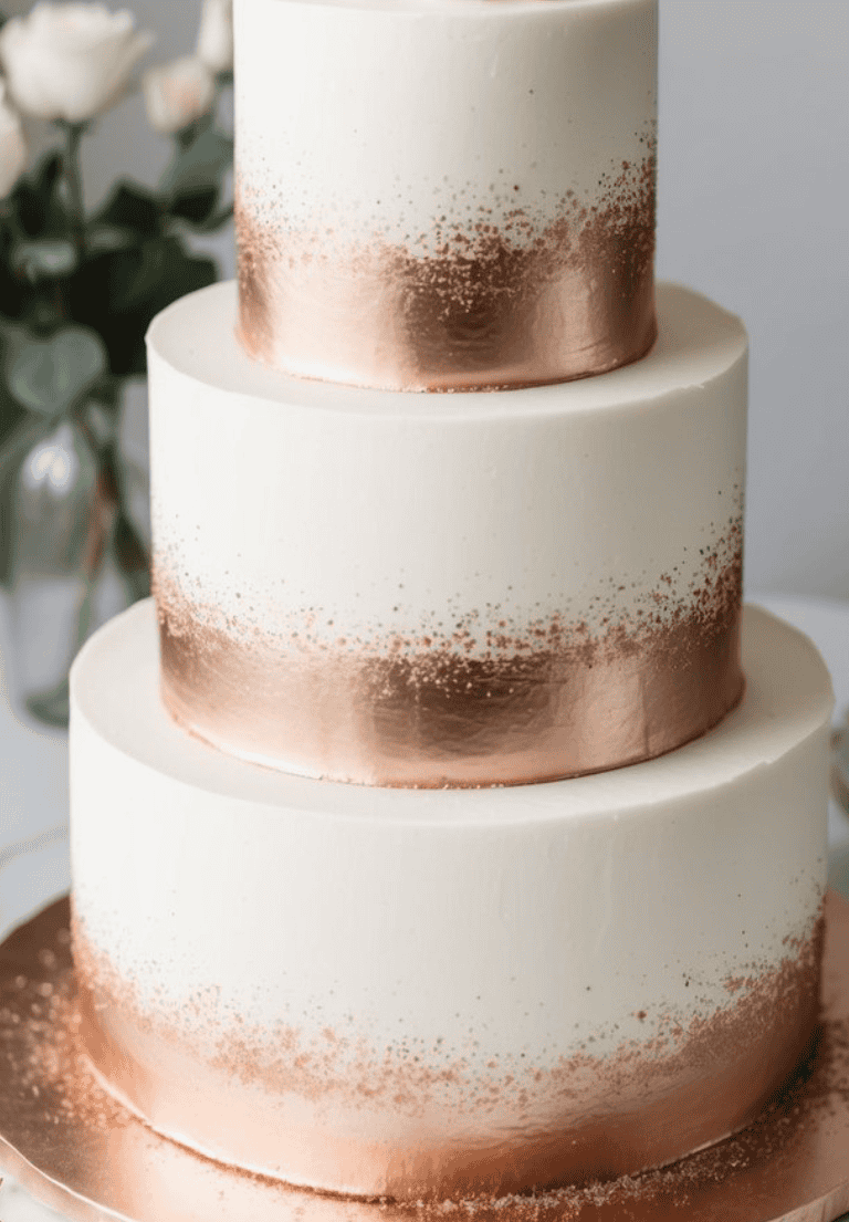 22 Rose Gold and White Cake Decorating Ideas You'll Want To Try