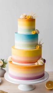 27 Gradient Cake Decorating Ideas With Stunning Color Blends
