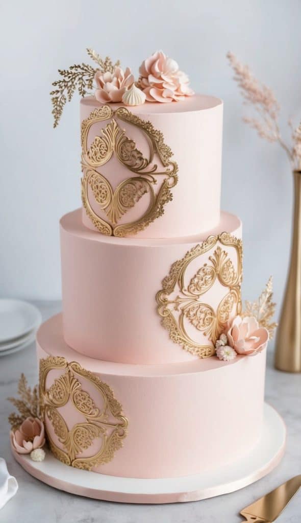 30 Blush Pink and Gold Cake Decorating Ideas: Sweet and Stylish Treats