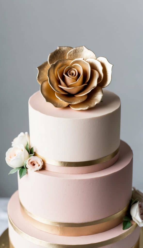 30 Blush Pink and Gold Cake Decorating Ideas: Sweet and Stylish Treats
