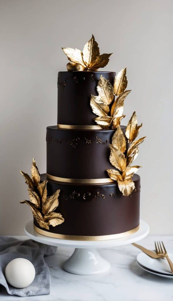 24 Gold Leaf Cake Decorating Ideas: Dazzling Ways to Add Sparkle to ...