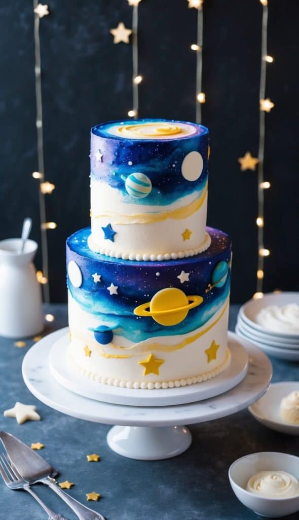 17 Space-Themed Cake Decorating Ideas: Stellar Designs for Your Next ...