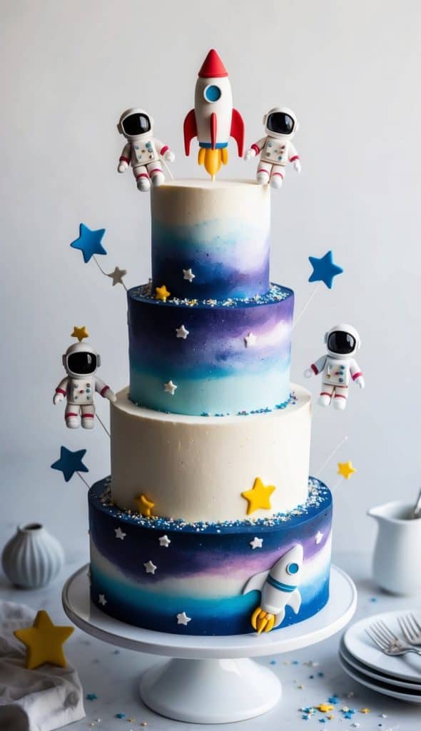 17 Space-Themed Cake Decorating Ideas: Stellar Designs for Your Next ...