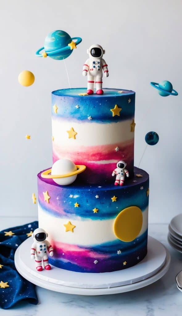 17 Space-Themed Cake Decorating Ideas: Stellar Designs for Your Next ...