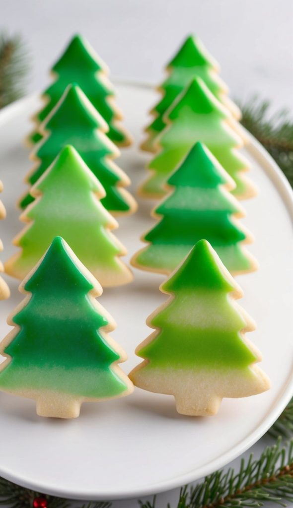 23 Christmas Tree Sugar Cookie Decorating Ideas For Your Holiday Table