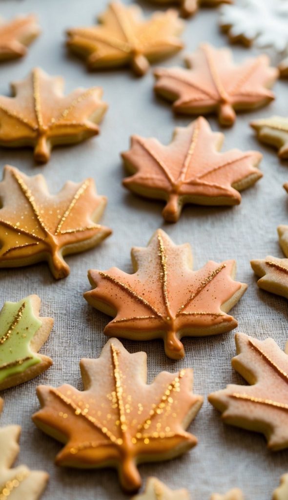 26 Leaf Sugar Cookie Decorating Ideas for Festive Fall Gatherings