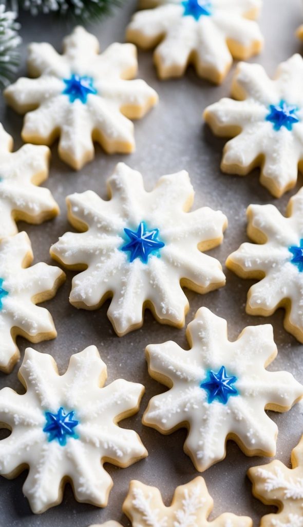 24 Snowflake Sugar Cookie Decorating Ideas for Your Winter Treats