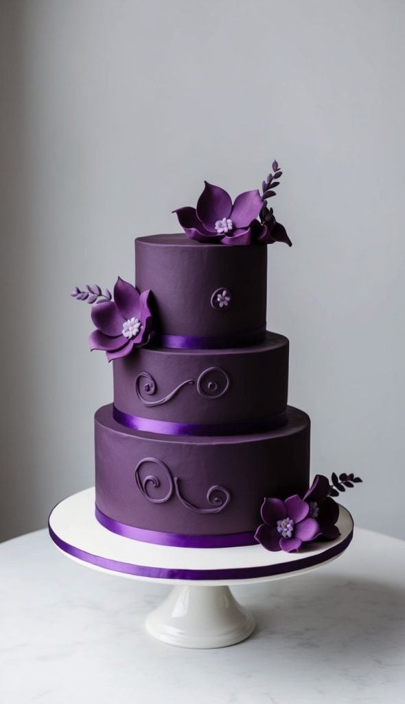 33 Purple Cake Decorating Ideas For an Enchanting Creation