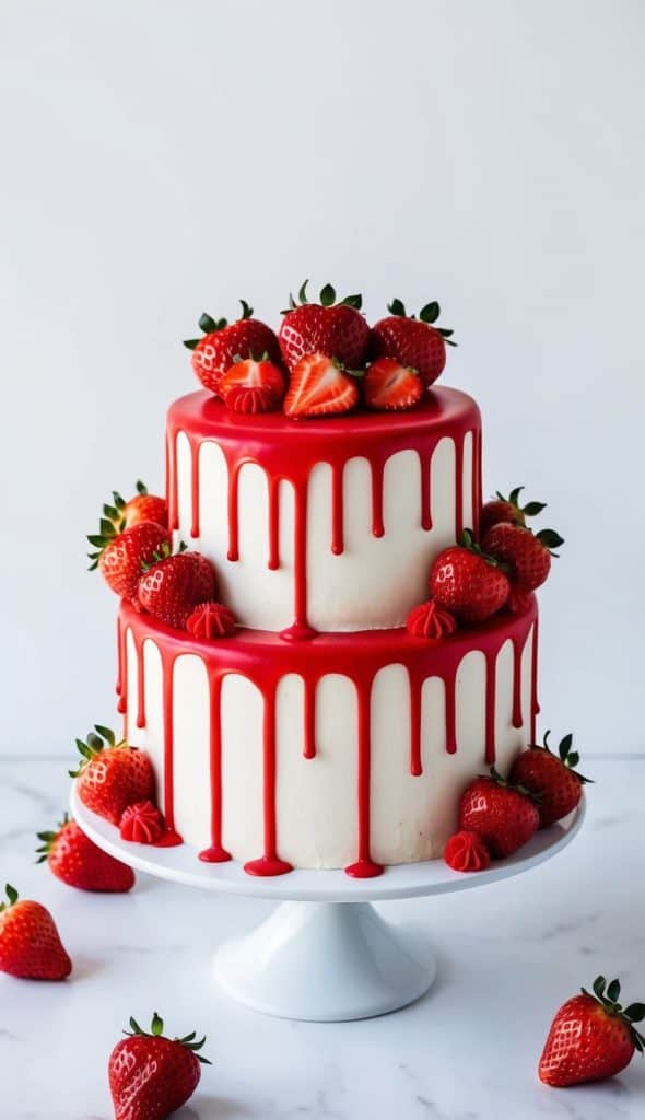 30 Red Cake Decorating Ideas That Make a Bold Statement