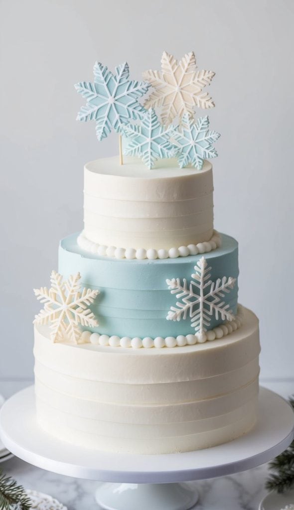 17 Snowflake Cake Decorating Ideas: Frosty Delights for Your Winter ...