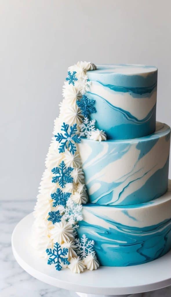 17 Snowflake Cake Decorating Ideas: Frosty Delights for Your Winter ...