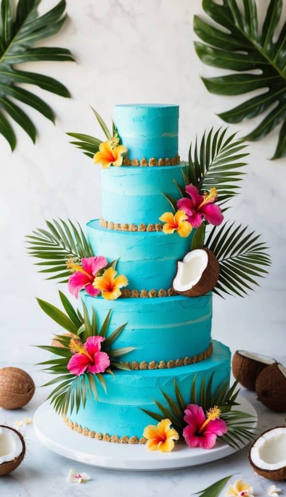 17 Tropical Cake Decorating Ideas: Bring the Beach to Your Dessert Table