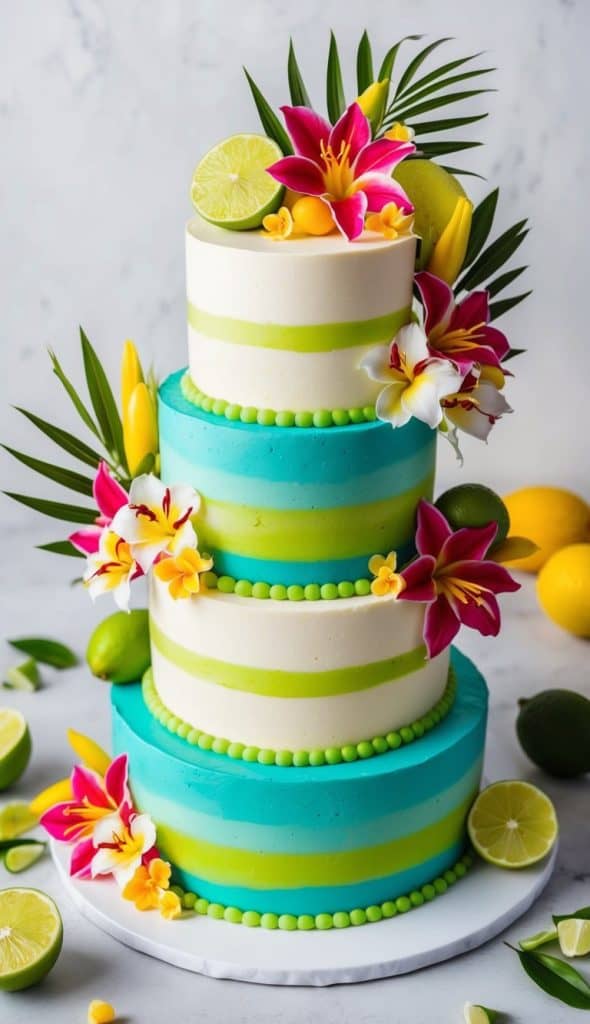 17 Tropical Cake Decorating Ideas: Bring the Beach to Your Dessert Table