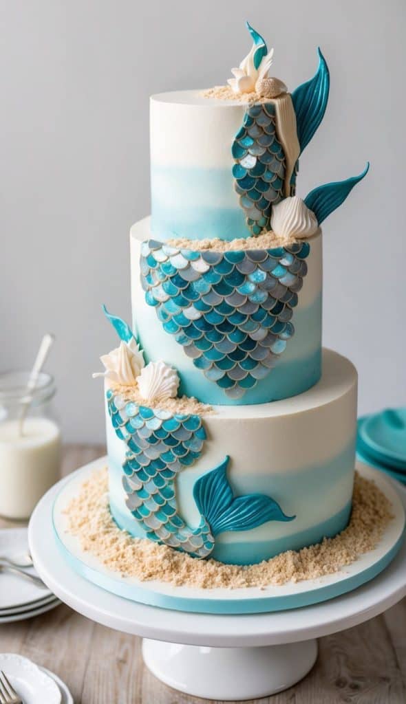 20 Mermaid Cake Decorating Ideas: Enchanting Under-the-Sea Designs for ...