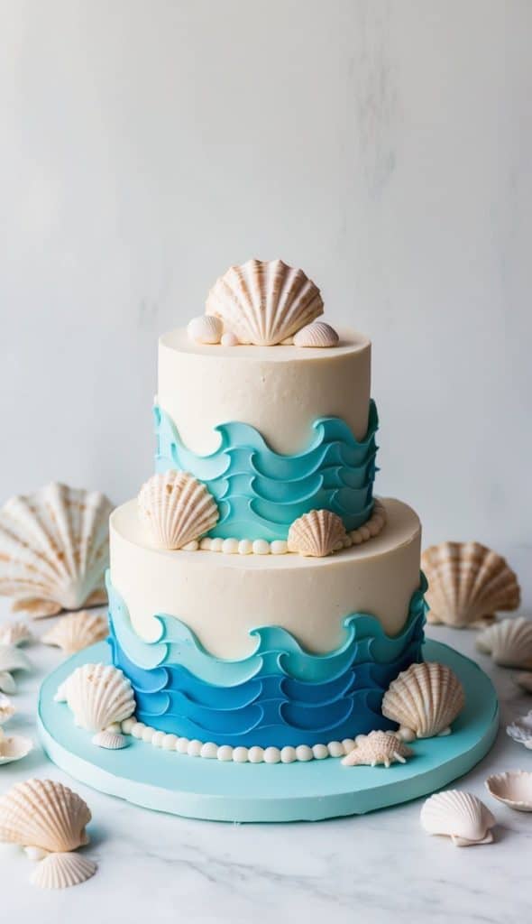 22 Ocean-Themed Cake Decorating Ideas: Fun and Easy Designs for Beach ...