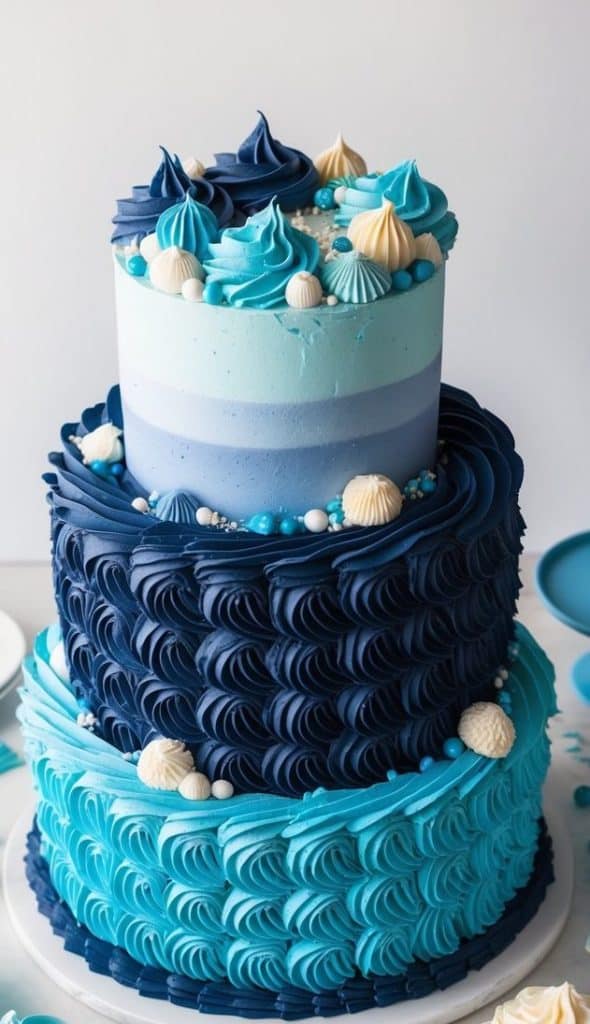 35 Blue Cake Decorating Ideas: Cool & Creative Designs
