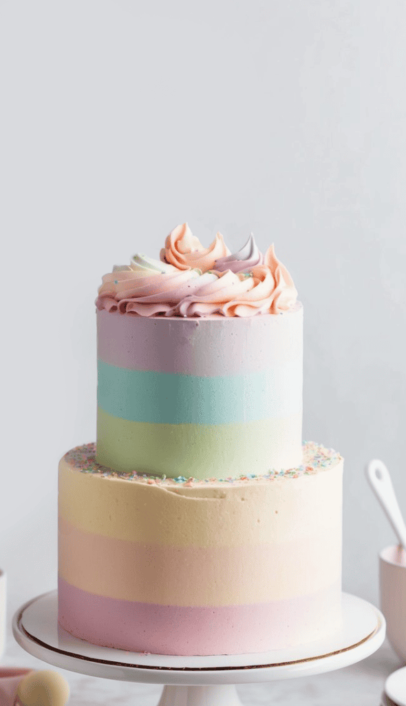 26 Pastel Rainbow Cake Decorating Ideas That Are Full of Whimsy!