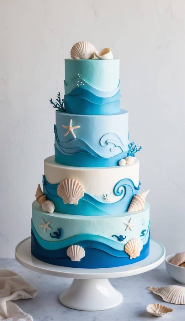 35 Blue Cake Decorating Ideas: Cool & Creative Designs