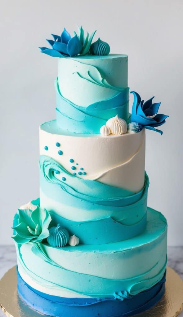 35 Blue Cake Decorating Ideas: Cool & Creative Designs