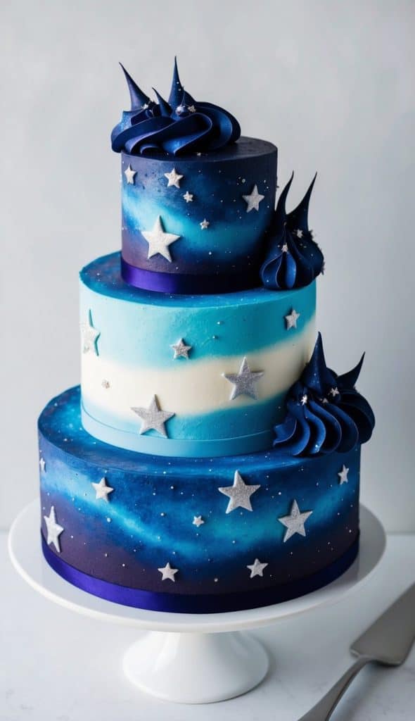35 Blue Cake Decorating Ideas: Cool & Creative Designs