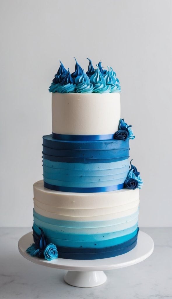 35 Blue Cake Decorating Ideas: Cool & Creative Designs