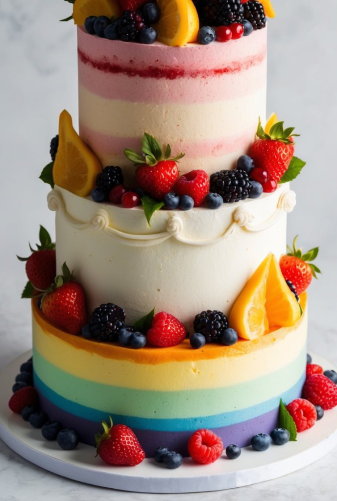 30 Cake Decorating Ideas With Fruit for Fresh, Colorful Cakes
