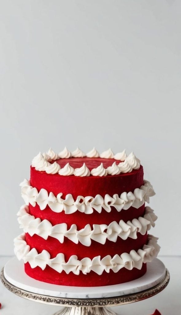 30 Red Cake Decorating Ideas That Make a Bold Statement