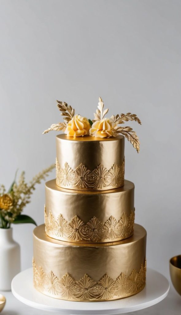 22 Gold Cake Decorating Ideas: Luxe & Glamorous Designs