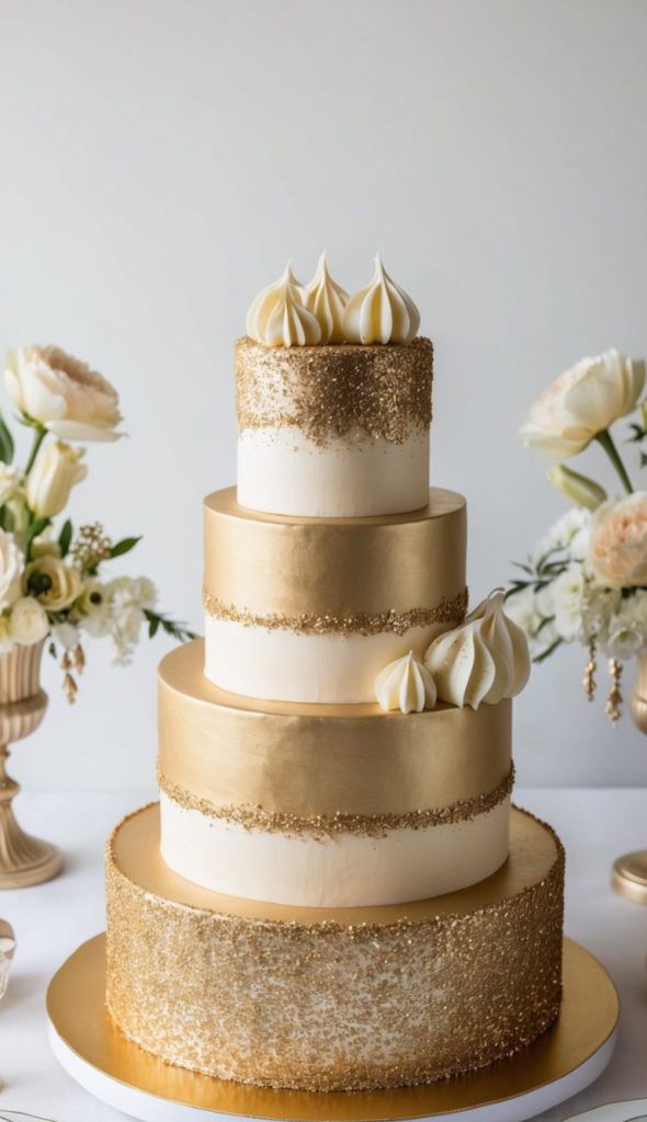 22 Gold Cake Decorating Ideas: Luxe & Glamorous Designs
