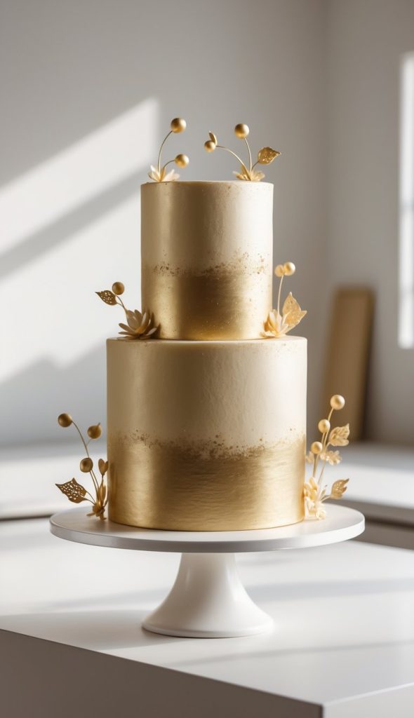 22 Gold Cake Decorating Ideas: Luxe & Glamorous Designs