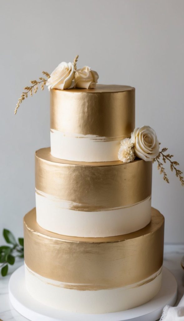22 Gold Cake Decorating Ideas: Luxe & Glamorous Designs