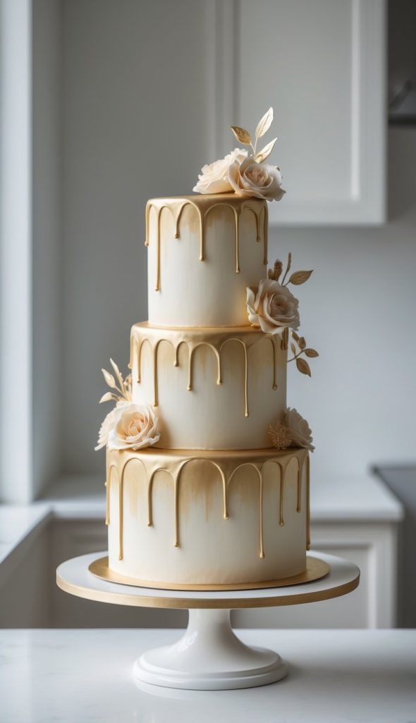 22 Gold Cake Decorating Ideas: Luxe & Glamorous Designs