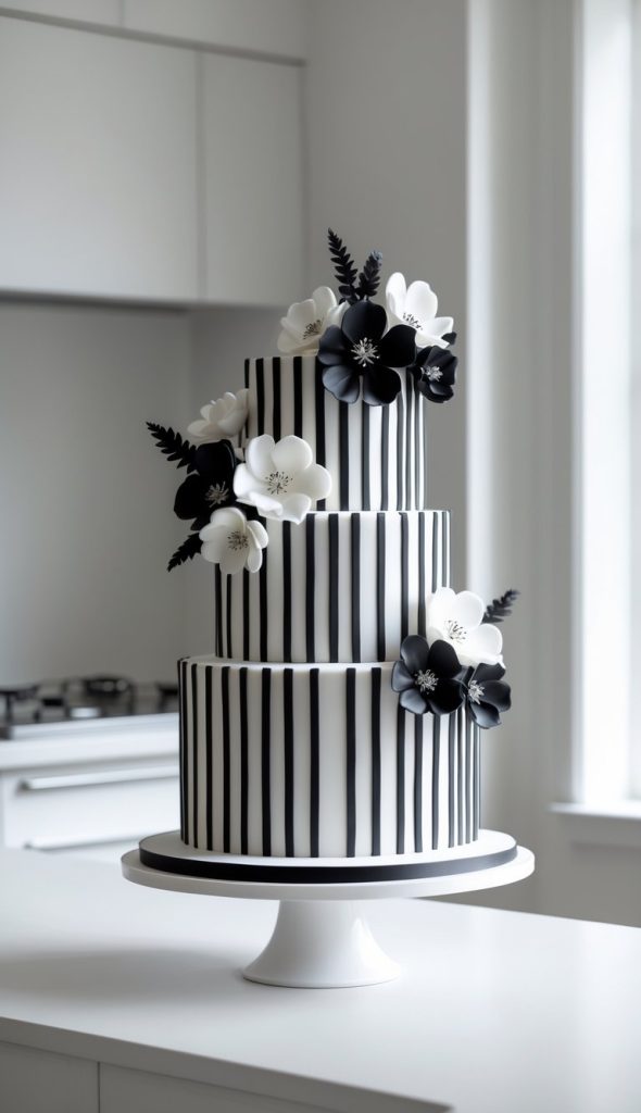 23 Monochrome Cake Decorating Ideas That Keep It Stylishly Simple