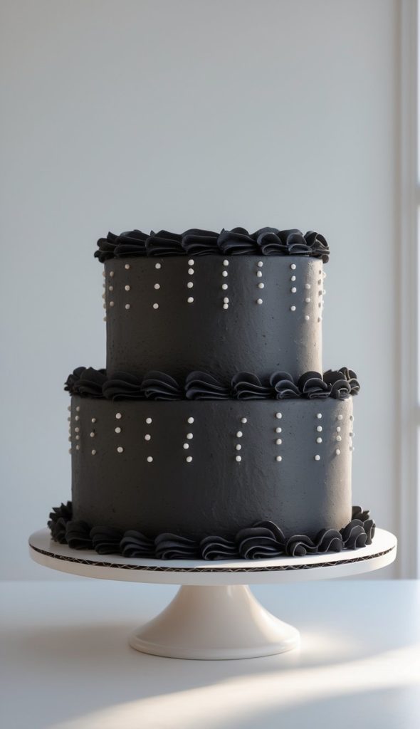 23 Monochrome Cake Decorating Ideas That Keep It Stylishly Simple