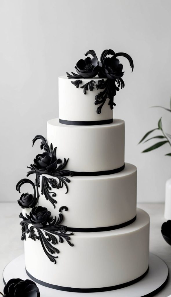 23 Monochrome Cake Decorating Ideas That Keep It Stylishly Simple