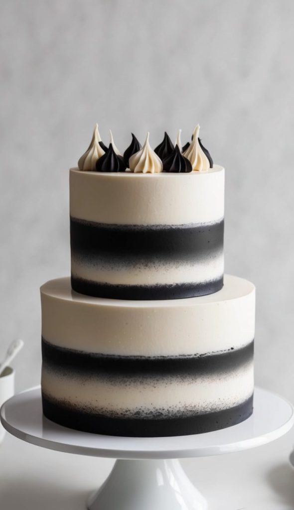 23 Monochrome Cake Decorating Ideas That Keep It Stylishly Simple