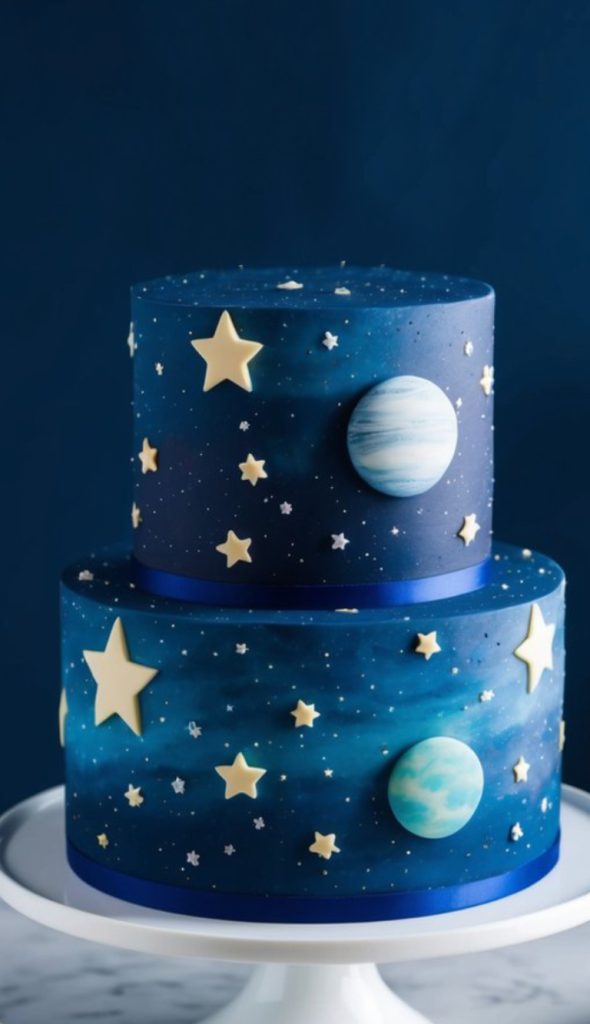 24 Starry Night Cake Decorating Ideas Full of Enchanting Charm