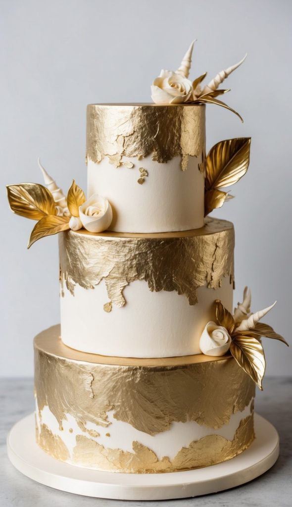 22 Gold Cake Decorating Ideas: Luxe & Glamorous Designs
