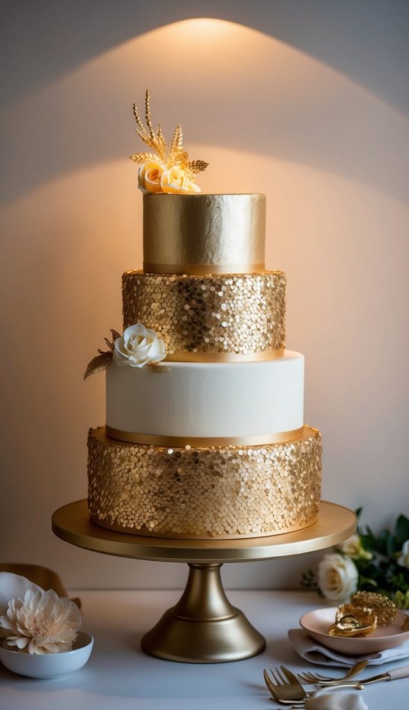 22 Gold Cake Decorating Ideas: Luxe & Glamorous Designs