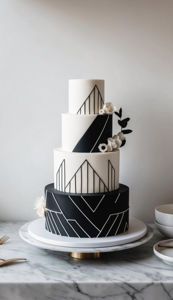 23 Monochrome Cake Decorating Ideas That Keep It Stylishly Simple