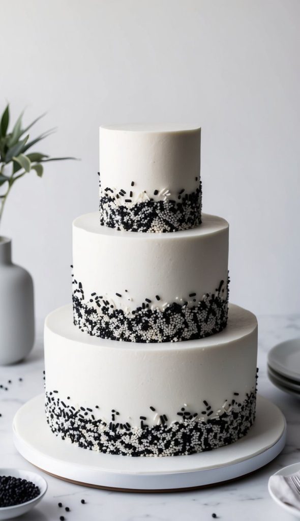 23 Monochrome Cake Decorating Ideas That Keep It Stylishly Simple
