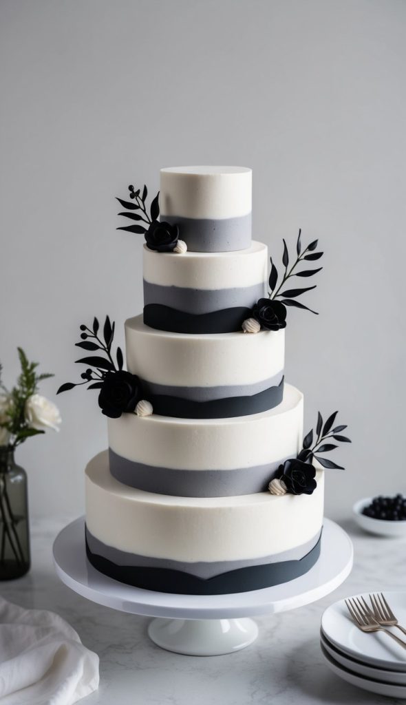 23 Monochrome Cake Decorating Ideas That Keep It Stylishly Simple