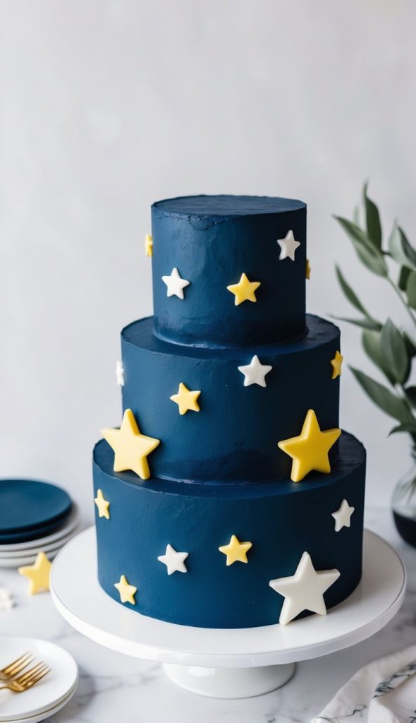24 Starry Night Cake Decorating Ideas Full of Enchanting Charm