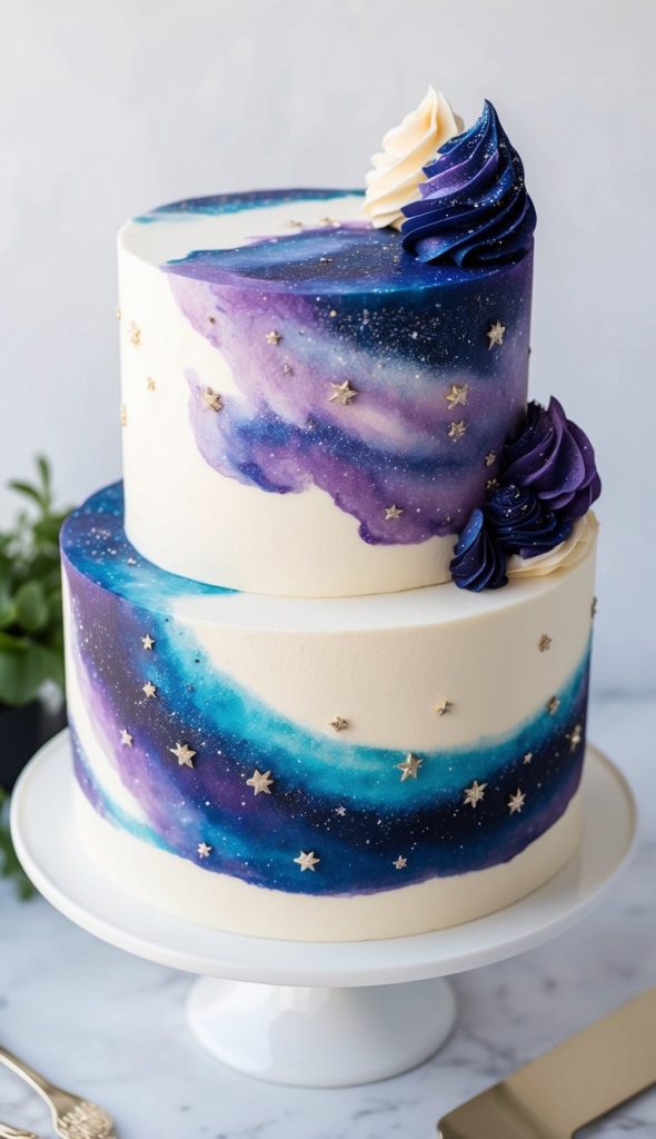 24 Starry Night Cake Decorating Ideas Full of Enchanting Charm
